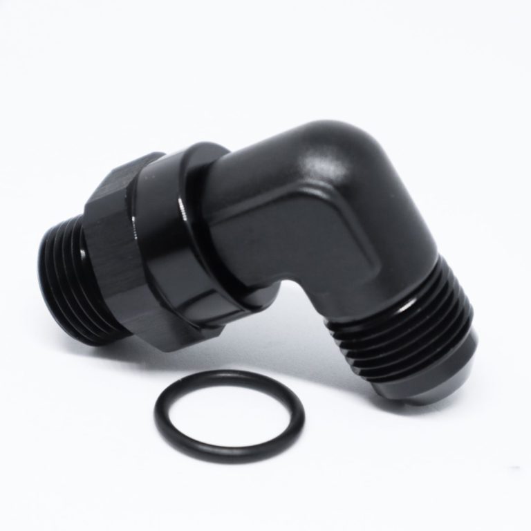 ORB to AN Adapter – 90 Degree – FLF Racing Supply